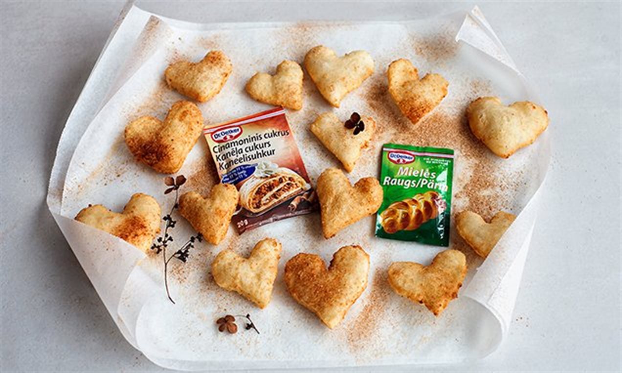 Rauga sirsniņas ar biezpienu Recepte | Dr. Oetker