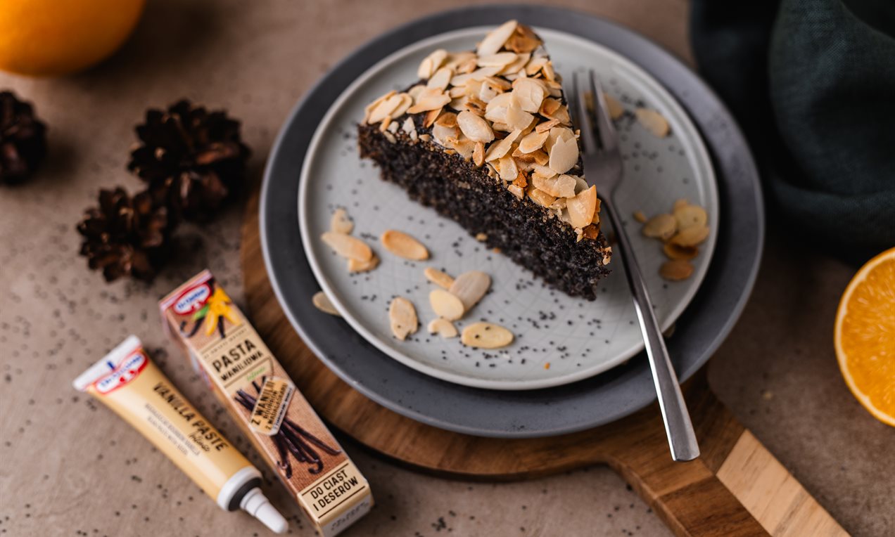 Mandeļu magoņu kūka Recepte | Dr. Oetker